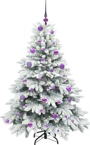 Umělý vánoční stromeček s 150 LED diodami Bílá 150 cm PE a PVC 3397607