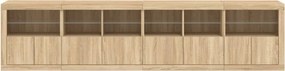 Příborník s LED osvětlením dub sonoma 283 x 37 x 67 cm 3209018