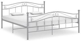 Rám postele šedý kov 140 x 200 cm,  324999 HangarStore.cz