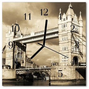 Skleněné hodiny čtvercové Londýnský most
