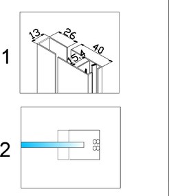 BPS-koupelny Posuvné sprchové dveře HYD-PD03B 100 černé/transparent pro instalaci do niky + vanička HYD-OSV-ST03A 100x80 bílá