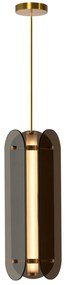 Toolight Toolight, LED stropní svítidlo 25W, APP1676-CP, černá-zlatá, OSW-06407