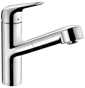 Hansgrohe Focus M42, dřezová baterie M427-H150 s výsuvnou sprškou, chromová, HAN-71814000