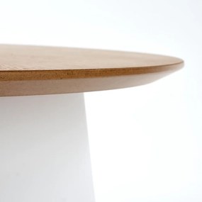 Konferenční stolek Azzura, přírodní dřevo / bílá