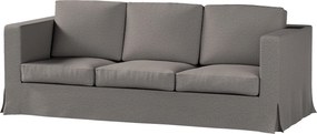 Potah na pohovku IKEA Karlanda 3-místná nerozkládací, dlouhý barva šedá látka pletený vzor