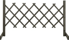 vidaXL Zahradní trelážový plot 120 x 60 cm masivní jedle [314823] Barva: Šedá