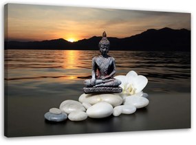 Obraz na plátně Buddha Zen Spa Západ slunce - 60x40 cm