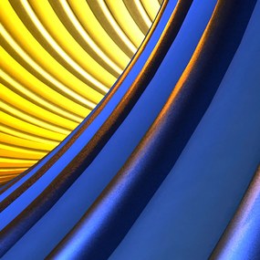 Malvis Tapeta modrozlatá spirála Vel. (šířka x výška): 432 x 290 cm