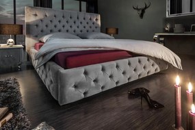 Designová postel Laney 180x200 cm šedý samet