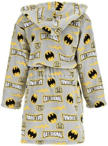 Dětský / chlapecký coral fleece župan s kapucí Batman, EU 104 Šedá