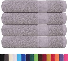 Ručníky FROGN 4 ks šedé 100x200 cm 360 g/m² 136843