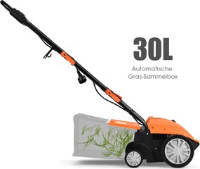 Costway Elektrický vertikutátor provzdušňovač trávníku 1500 W 2-in