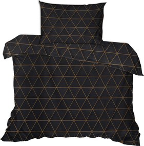 XXXLutz POVLEČENÍ, renforcé, černá, barvy zlata, 155/220 cm - Online Only povlečení - 003808012302