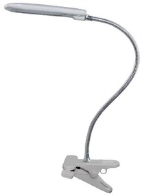 ACA DECOR Stolní LED lampa Clip 2 šedá