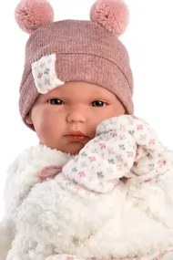 Llorens 63576 NEW BORN HOLČIČKA - realistická panenka miminko s celovi