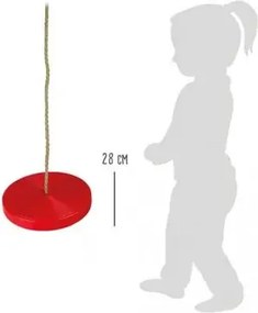 Small Foot Plastová houpačka swift červená / nosnost 100 kg / od 3 let