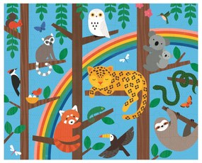 Petit Collage Oboustranné puzzle 2v1 džungle