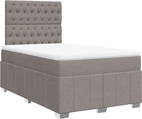 Box spring postel s matrací taupe 120x190 cm textil 3291618