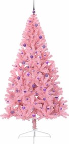 Umělý osvětlený vánoční stromeček Růžová 240 cm PVC 3397108