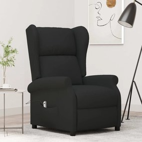 Elektrické polohovací křeslo ušák černé textil 3098321