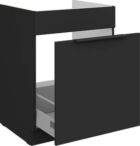 ARIA cc | dolní skříňka 60 ZL 1S dřezová | 60 cm | PREMIUM BOX | černá