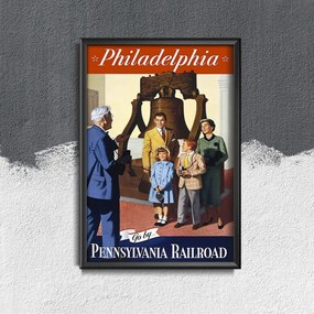 Plakát Philadelphia pennsylvania railroad