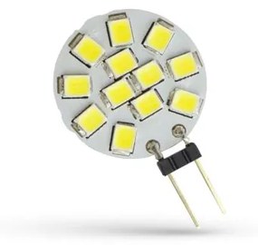 LED žárovka G4 1,2W 130lm 12V, studená, ekvivalent 13W