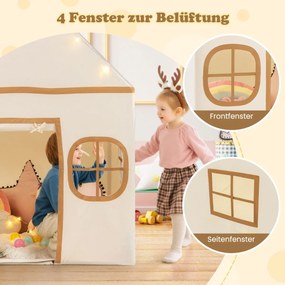 Costway Dětský vnitřní dětský stan Playhouse s hvězdicovými světly