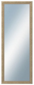 DANTIK - Zarámované zrcadlo - rozměr s rámem cca 60x160 cm z lišty KŘÍDLO malé stříbrné patina (2775)