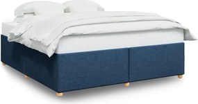 Rám postele bez matrace modrý 180 x 200 cm textil 3284756