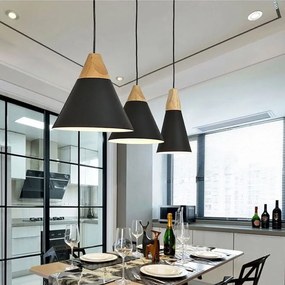 Toolight Závěsná stropní lampa Scandi A Black