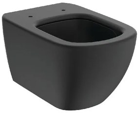 Ideal Standard Tesi - Závěsné WC, Aquablade, černá T0079V3