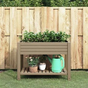 Zahradní Vyvýšený Záhon Světle Hnědý 110X45X79 Cm Polypropylen - Světle hnědá