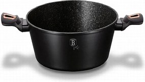 Kastrol s poklicí s mramorovým povrchem 20 cm Black Rose Collection