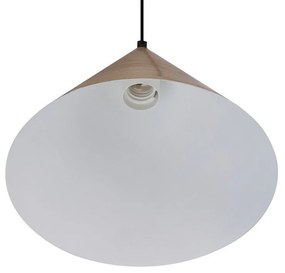 Hnědé závěsné svítidlo se skleněným stínidlem ø 25 cm Dunca – Candellux Lighting