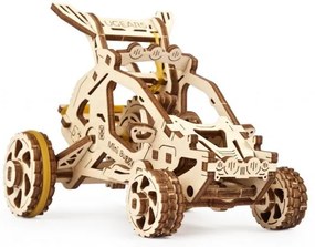 Ugears 3D dřevěné mechanické puzzle Mini bugina