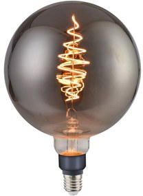 Stmívatelná zlatá LED žárovka NORDLUX Deco globe 8,5 W a 7 W - kouřová, 1800 K, 200 lm, 8,5 W LED