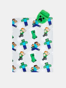 Sinsay - 2balení Minecraft deka s ohřívačem na nohy - zelená