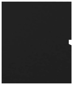 Skříňka pod umyvadlo černá 100 x 38,5 x 45 cm dřevotříska - Default Title