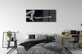 akrylový obraz Černé a bílé síťované nohy 120x60 cm