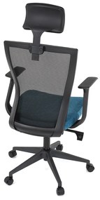 Kancelářská židle MARIE černo-modrá