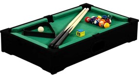 GamesPlanet® 40540 Mini kulečník pool s příslušenstvím 51 x 31 x 10 cm, černý