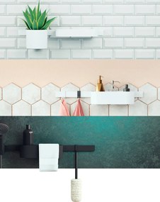Hansgrohe WallStoris, odkládací polička hluboká, černá matná, HAN-27912670