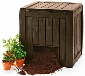 Zahradní kompostér DECO | hnědá 340L
