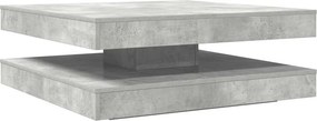 Konferenční stolek otočný o 360º betonově šedý 90x90x34,5 cm 3321354