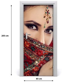 Fototapeta na dveře indická žena 85x205 cm
