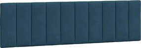 Postel s matrací Hanko modrá 180 x 200 cm samet 3208614