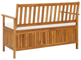 Zahradní úložná lavice 120 x 63 x 84 cm masivní akáciové dřevo,  44126