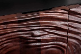 Designová komoda Zion 175 cm tmavě hnědá akácie