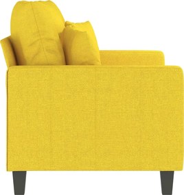 vidaXL 2místná pohovka 120 cm textil [359266] Barva: Světle žlutá